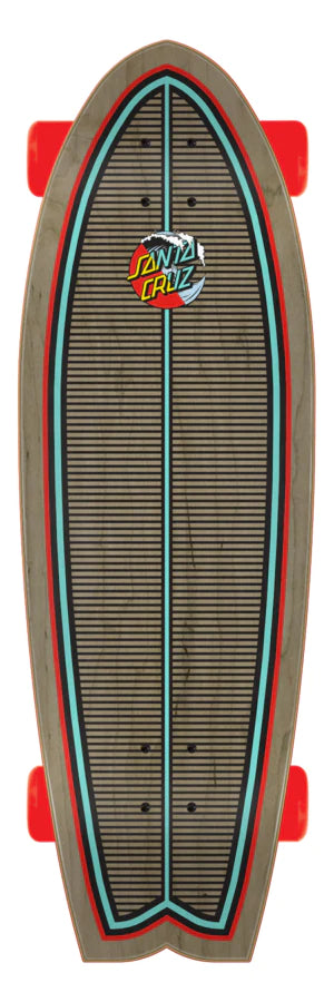 Santa Cruz 8.8in Classic Wave Splice Shark Cruiser – SBSkateBoardShop