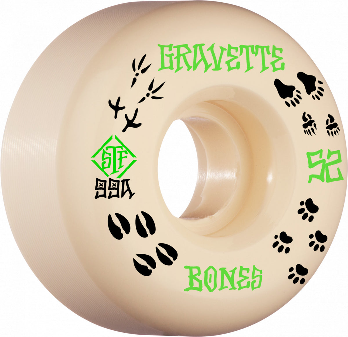 BONES Wheels PRO STF Skateboard Wheels Gravette Trapper 53mm V2 Locks ...