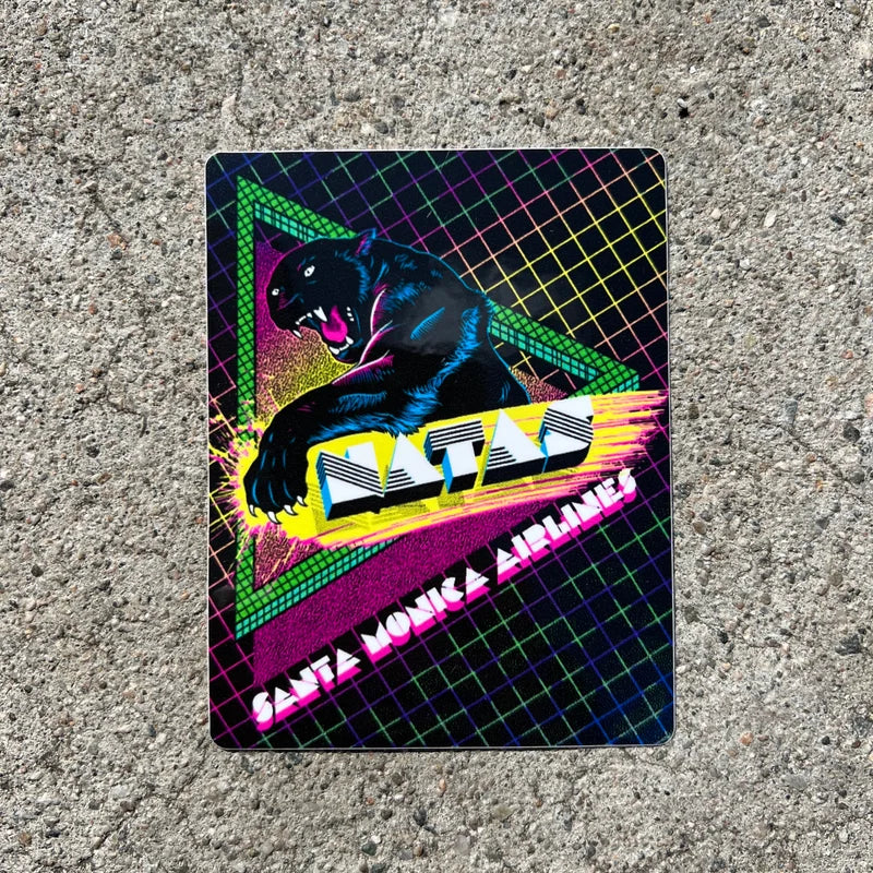 Santa Monica Airlines Natas Neon Classic Sticker – SBSkateBoardShop